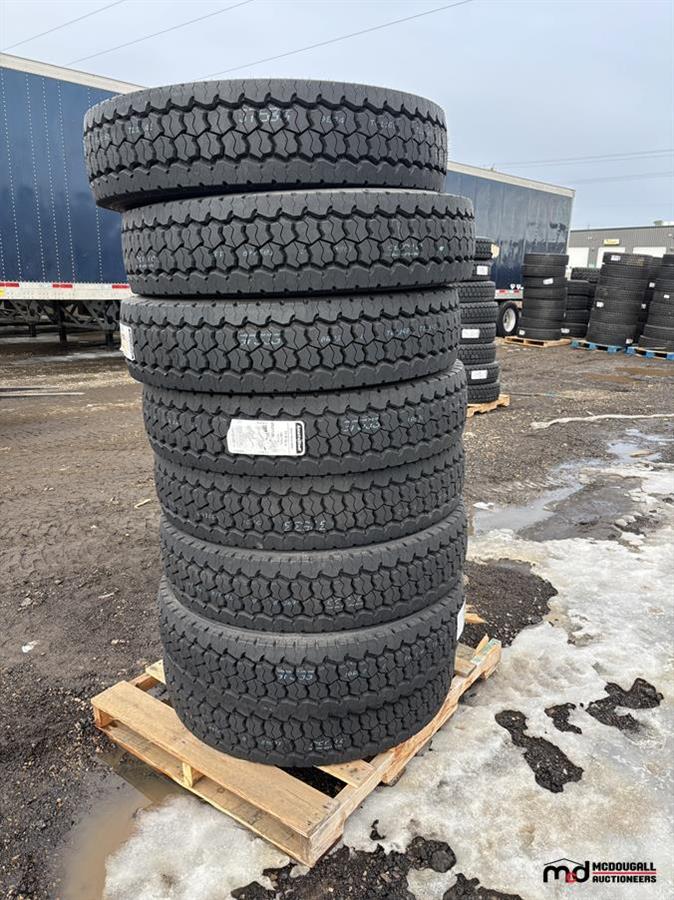 (8) Apollo Endu Combi RT Tires 11R22.5 16PR